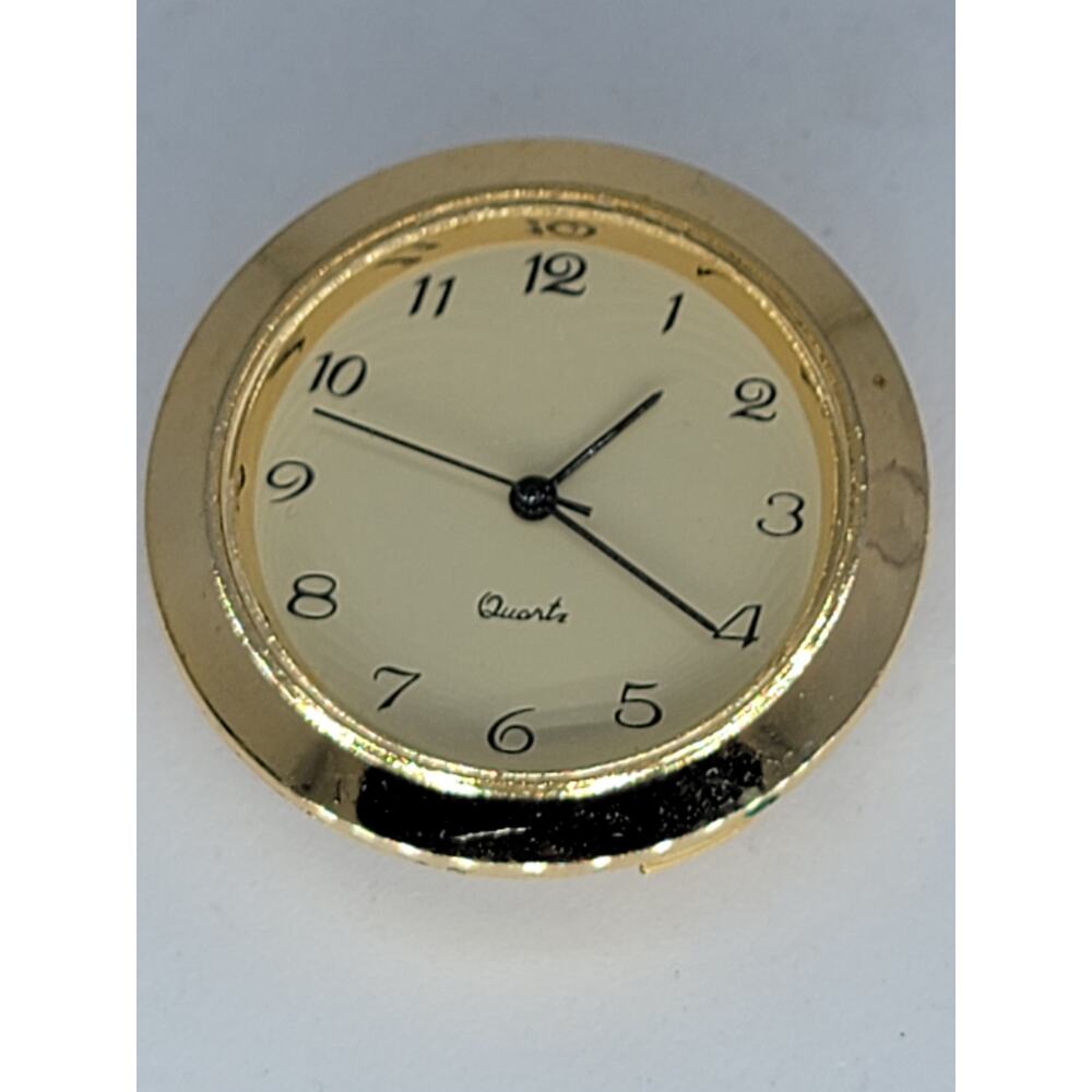 Round Mini Quartz Clock Movement (Pop-In) 1 7/16" Whi… - Gem